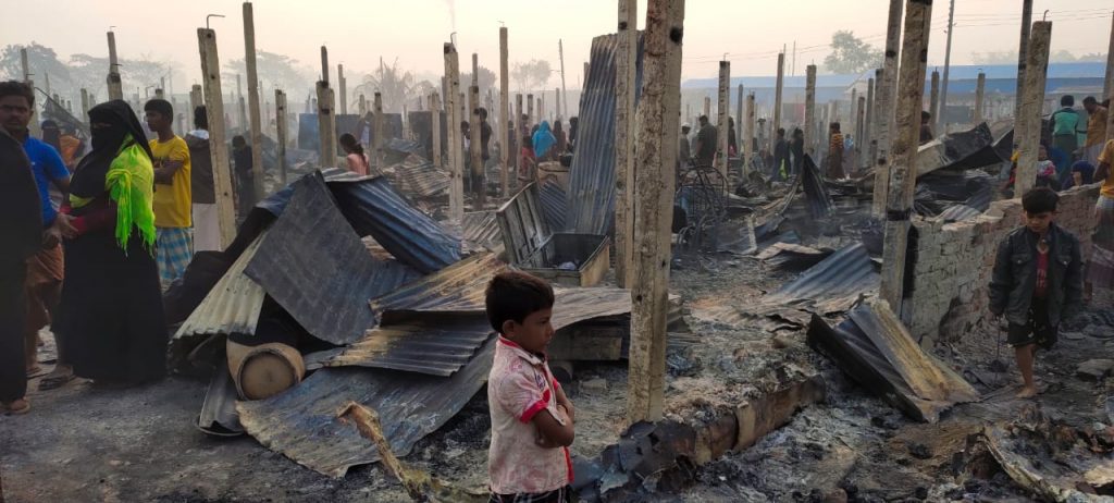 Major Fires Engulf Refugee Camp